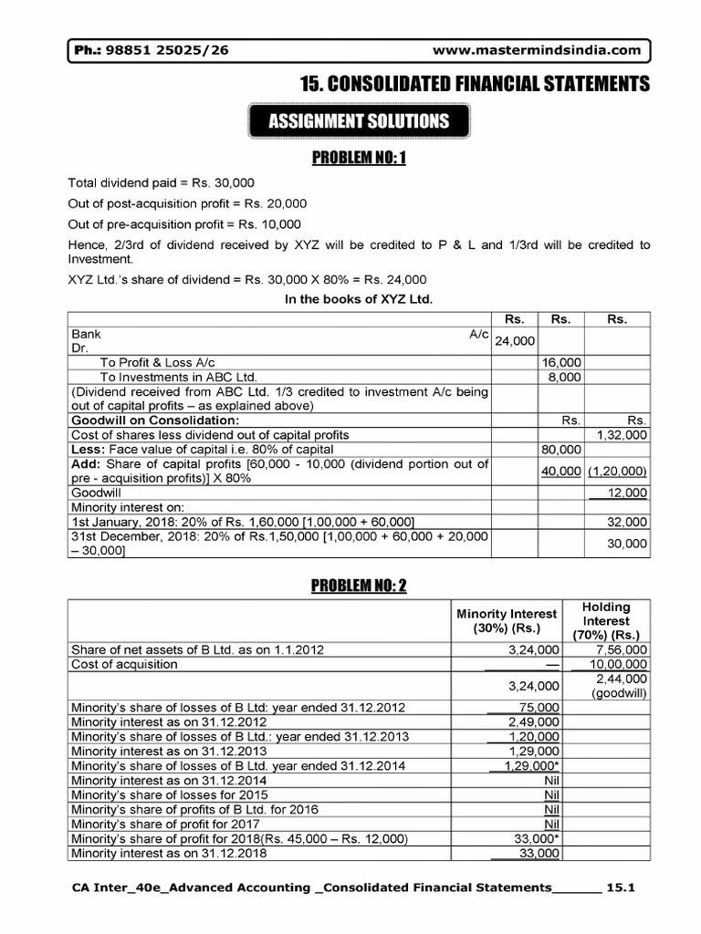 2.CFS Assignment Solutions | PDF