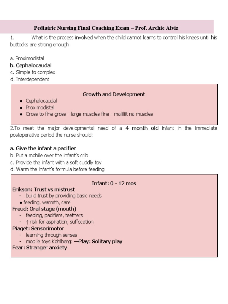 Pediatric Nursing | PDF