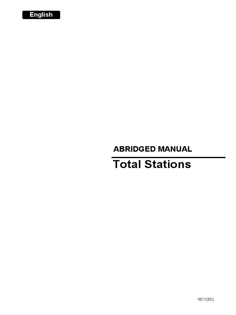 Total Station Egf 3c (SOP) | PDF | Battery Charger | Electromagnetic ...