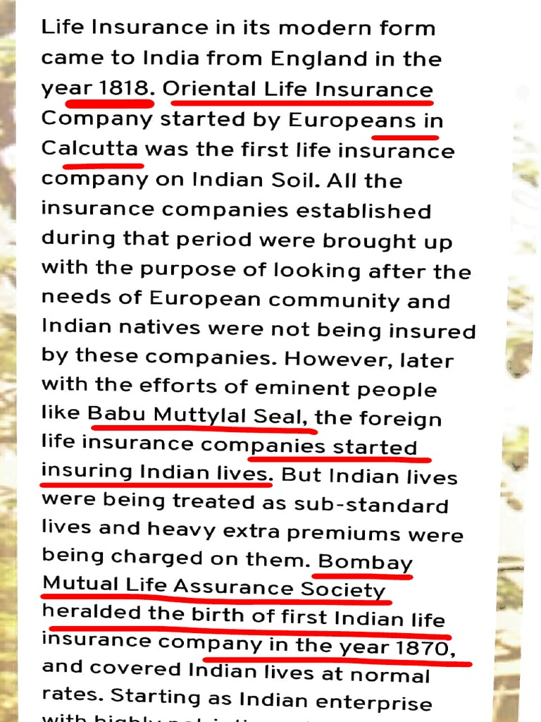 LIC History Notes | PDF | Insurance | Life Insurance