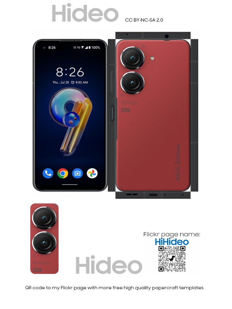 Hideo's iPhone 17 Papercraft Template | PDF | Art