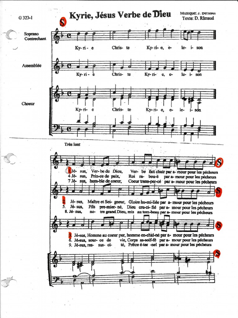 Kyrie, Jésus Verbe de Dieu - Berthier (Ré) | PDF