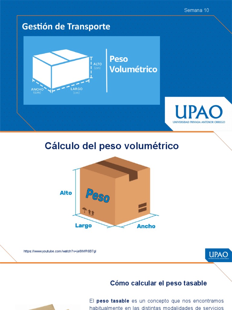 GT.10.-Cálculo Peso Volumétrico-Transporte Marítimo | PDF | Volumen ...