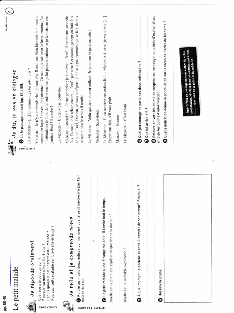 Le Petit Malade 1 | PDF