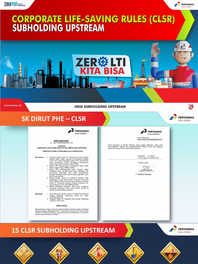 CLSR Subholding Upstream | PDF
