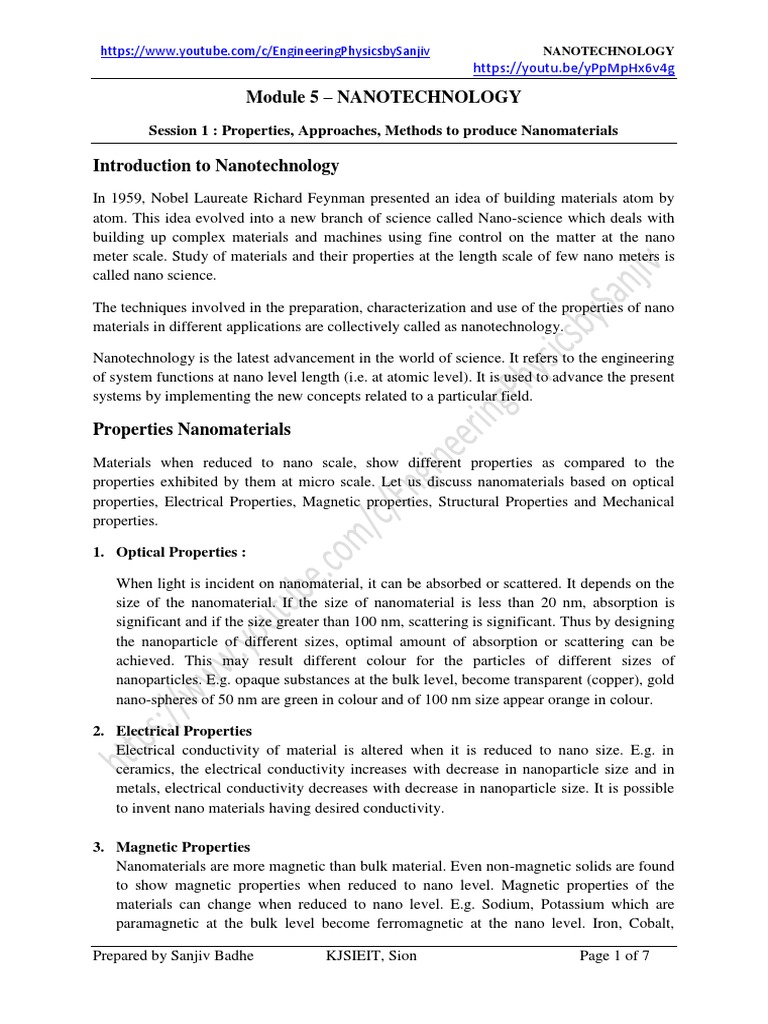 Nanotechnology | PDF | Nanotechnology | Scanning Electron Microscope