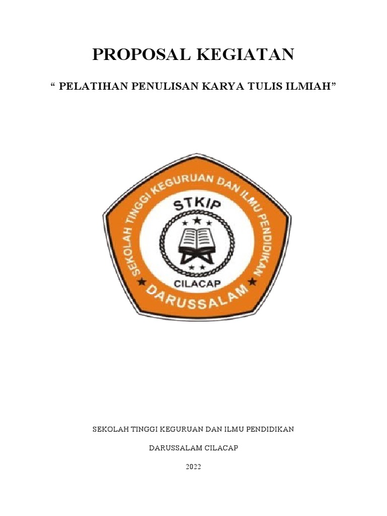 Proposal Kegiatan Penulisan Karya Ilmiah | PDF