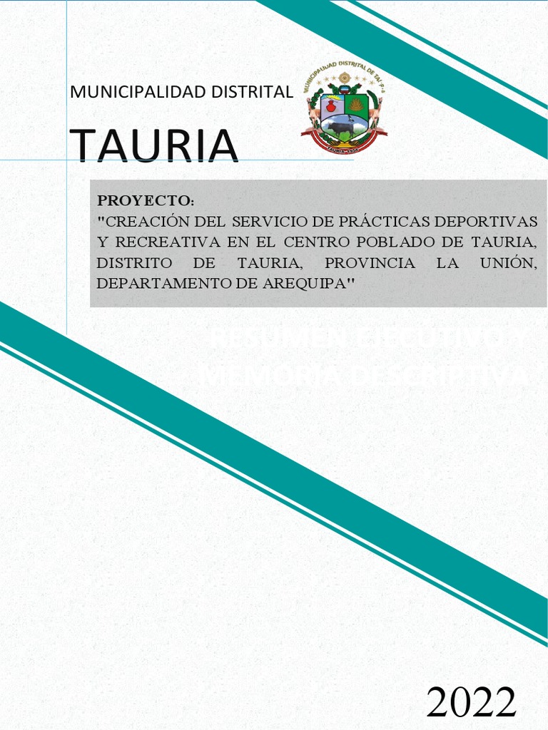 01 RE MD TAURÍA Arquitectura | PDF