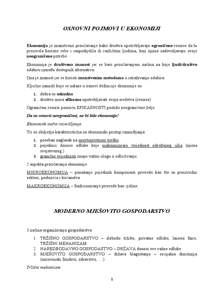 SKRIPTA ZA 1. I 2. KOLOKVIJ | PDF