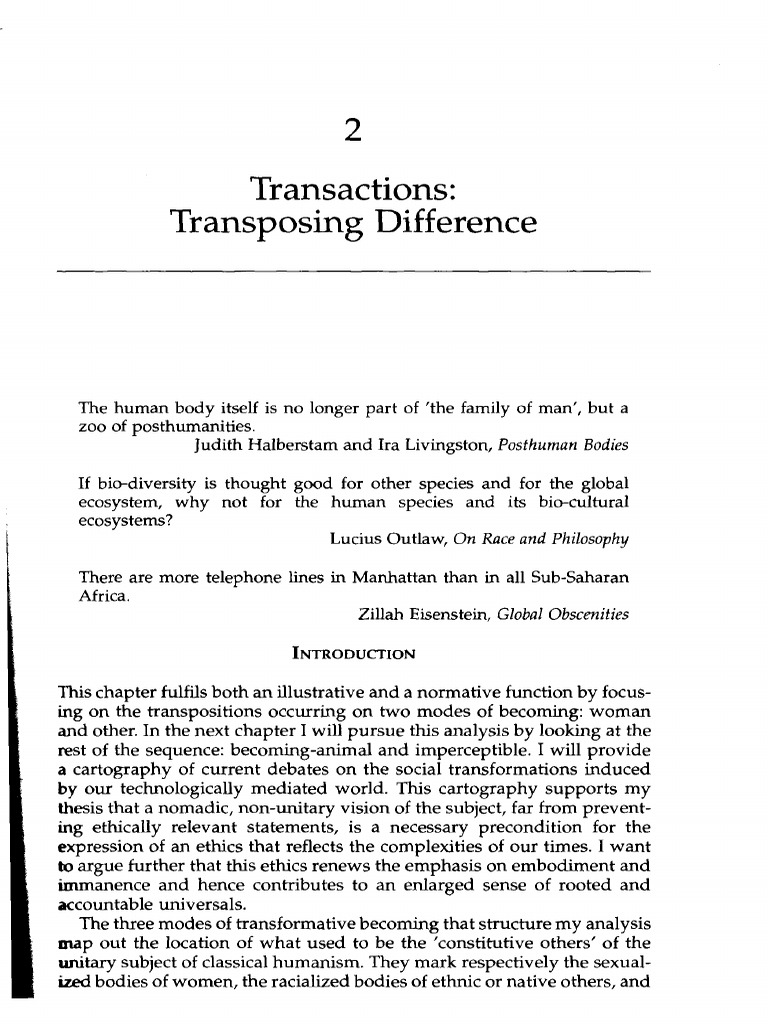 Transpositions On Nomadic Ethics (Rosi Braidotti) (Z-Library) - 51-66 ...