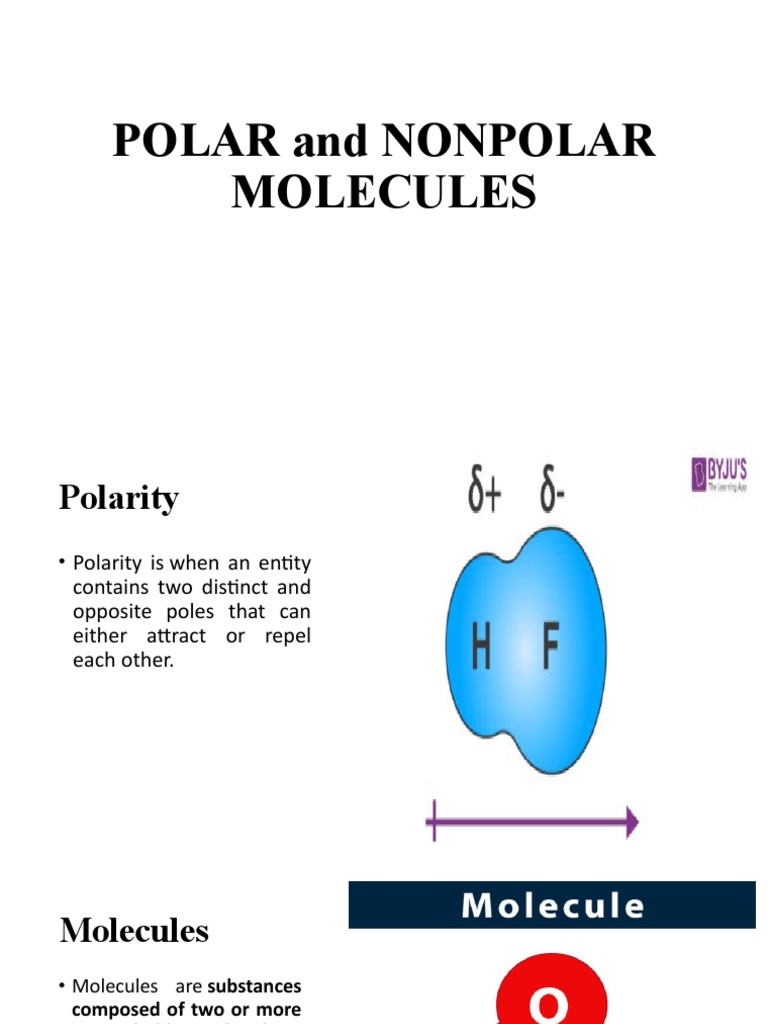 Understanding Polar and Nonpolar Molecules | PDF