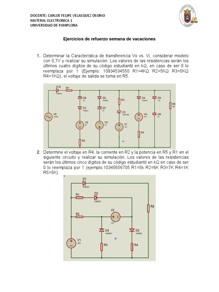 Ejercicios de Refuerzo | PDF
