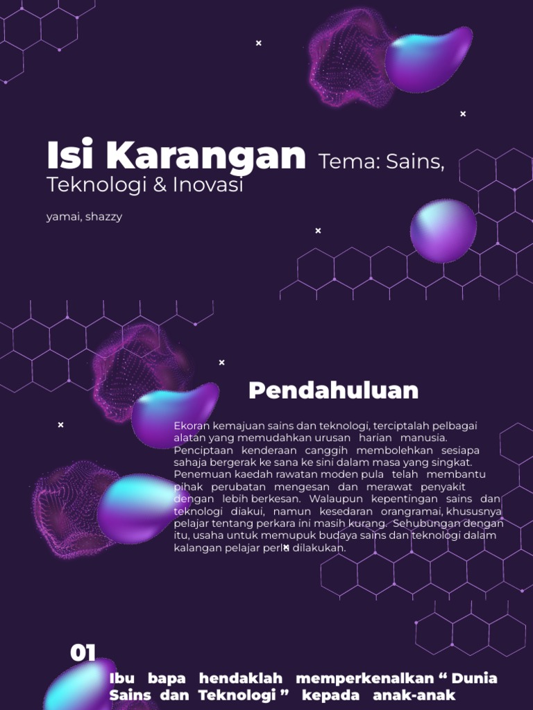 Isi Karangan Tema - Sains, Teknologi & Inovasi | PDF