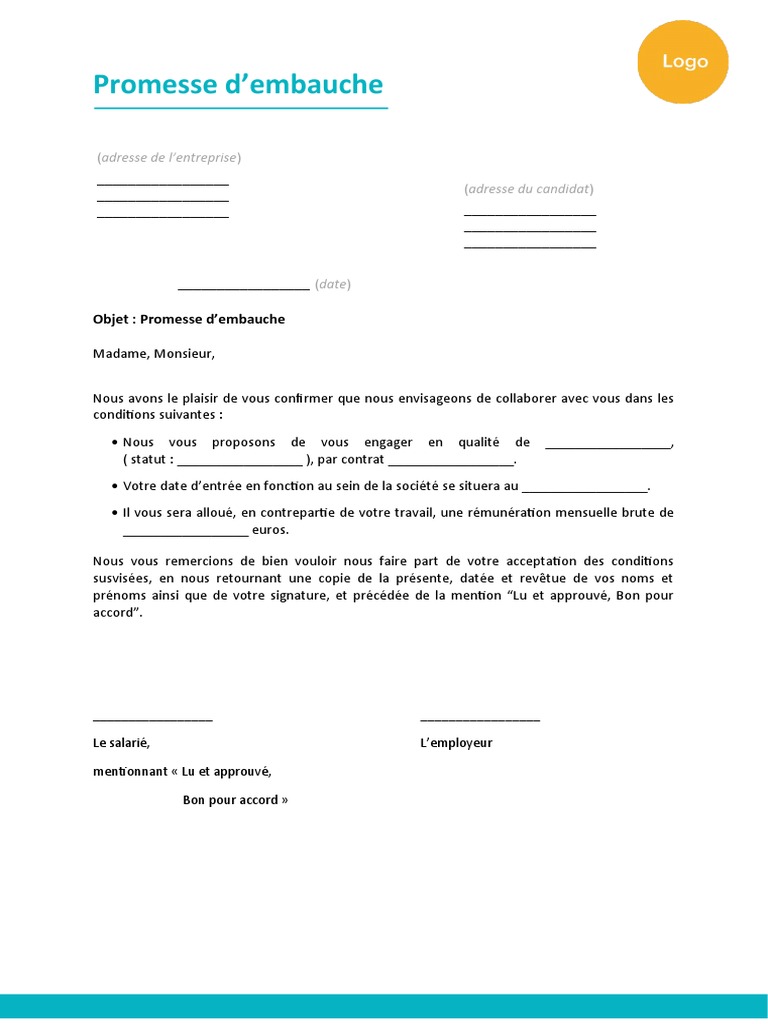 Modele Promesse Dembauche | PDF