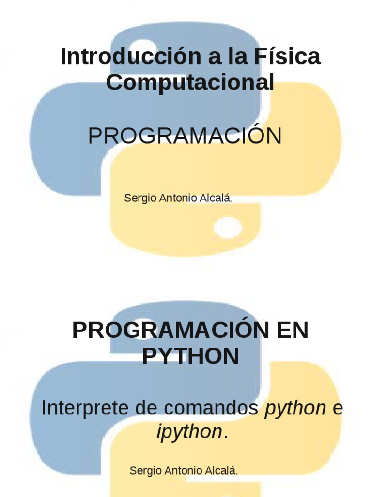 12 Python Interprete de Comandos | PDF | Python (lenguaje de ...