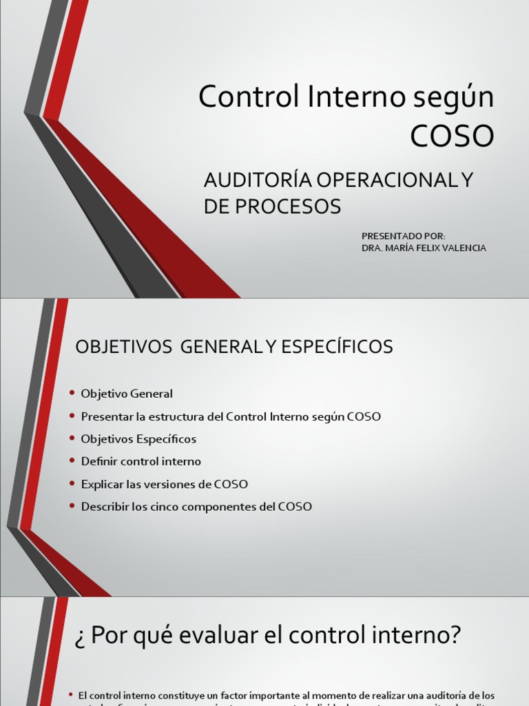 Control Interno Segun COSO | PDF