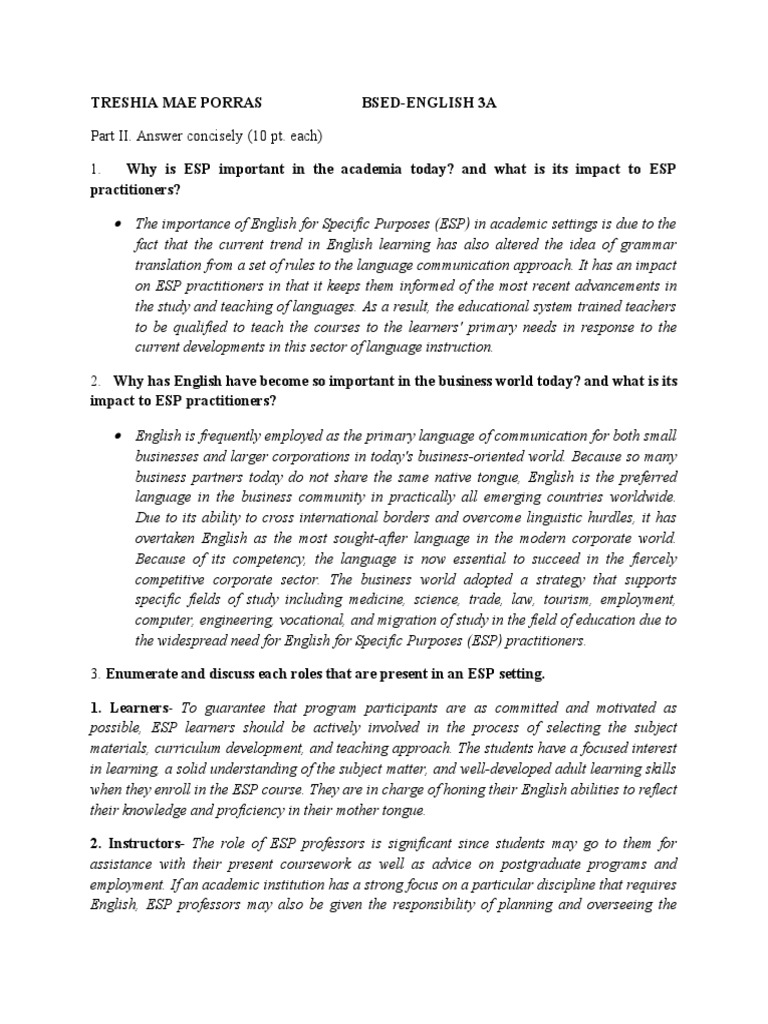 Porras - 3aeng - Midterm Exam Part Ii and Iii | PDF Porras - 3aeng - Midterm Exam Part Ii and Iii | PDF