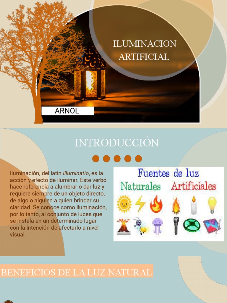 Iluminacion Natural y Artificial | PDF | Encendiendo | Bombilla ...