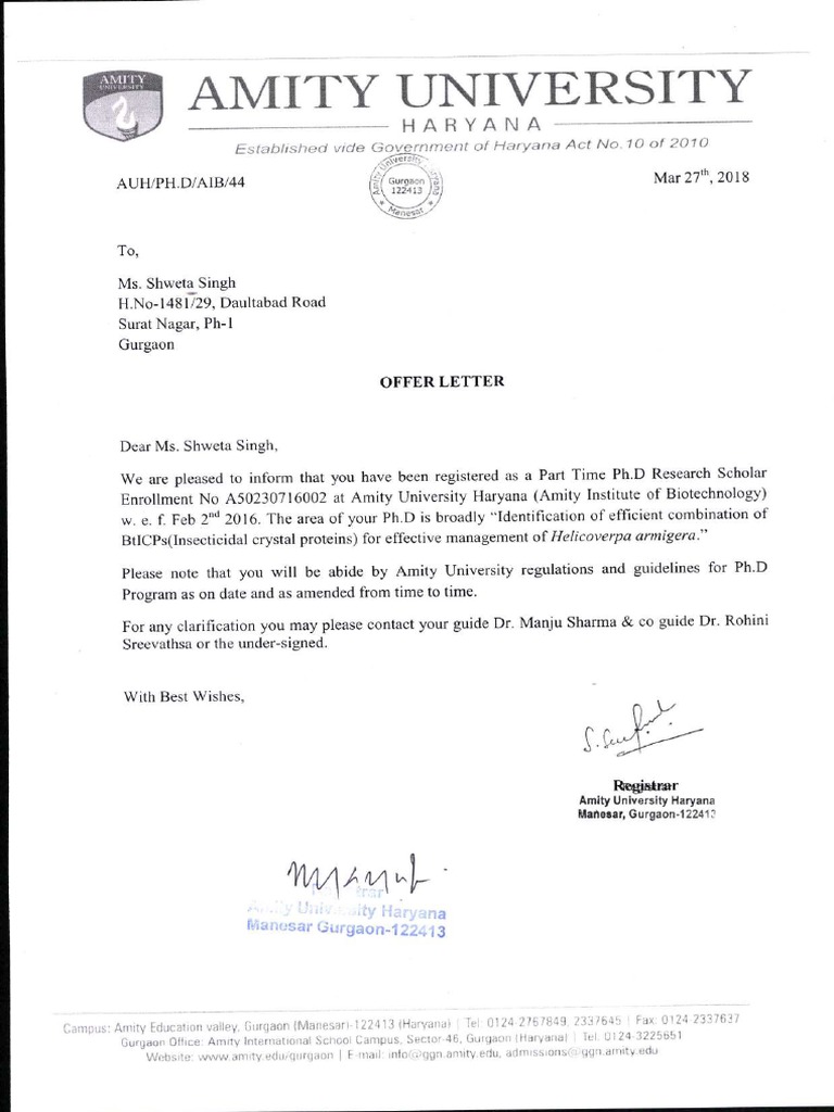 Offer Letter | PDF