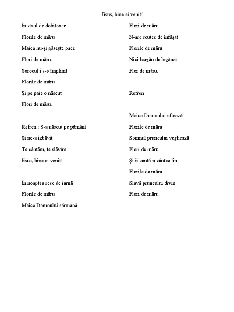 Iisus, Bine Ai Venit | PDF