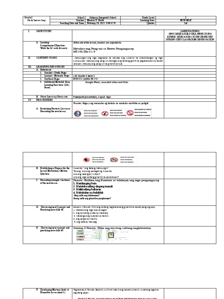 DLP - Demo MTB I Q3 Week 3 Betito | PDF