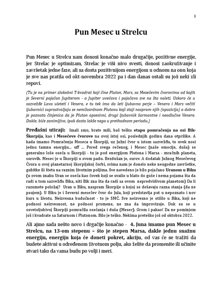 Pun Mesec U Strelcu 04. Jun | PDF