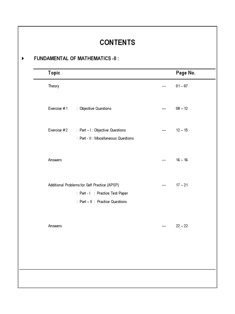 Fundamental of Mathematics-II | PDF | Function (Mathematics) | Numbers