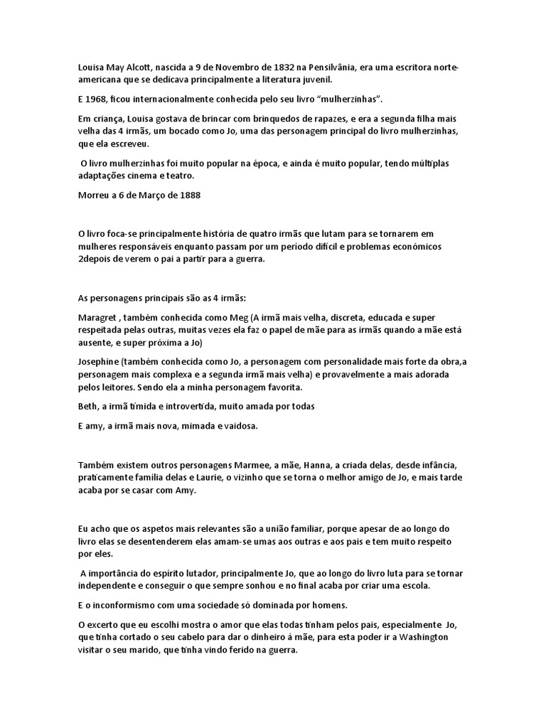 Apre de PT Mulherzinhas | PDF