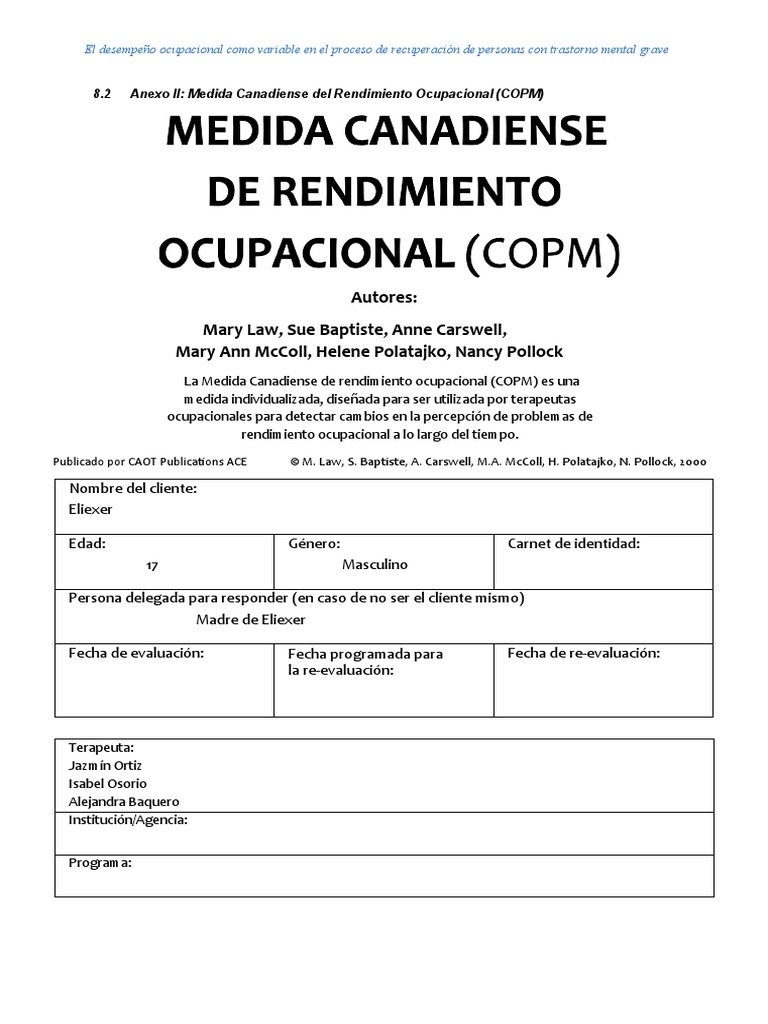 Medida Del Modelo Canadiense Español | PDF