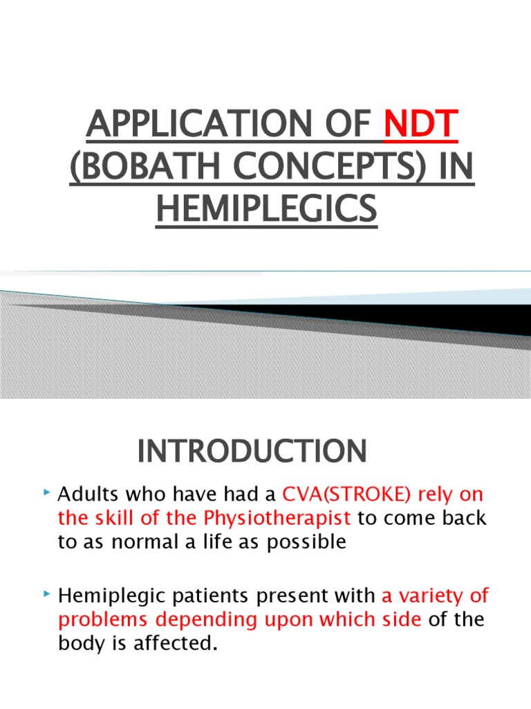 Application of Bobath COncept | PDF | Anatomical Terms Of Motion | Pelvis