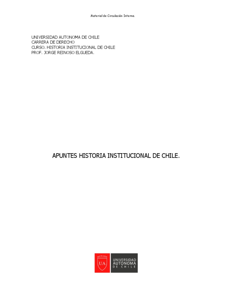 Guia Historia Institucional de Chile. | PDF