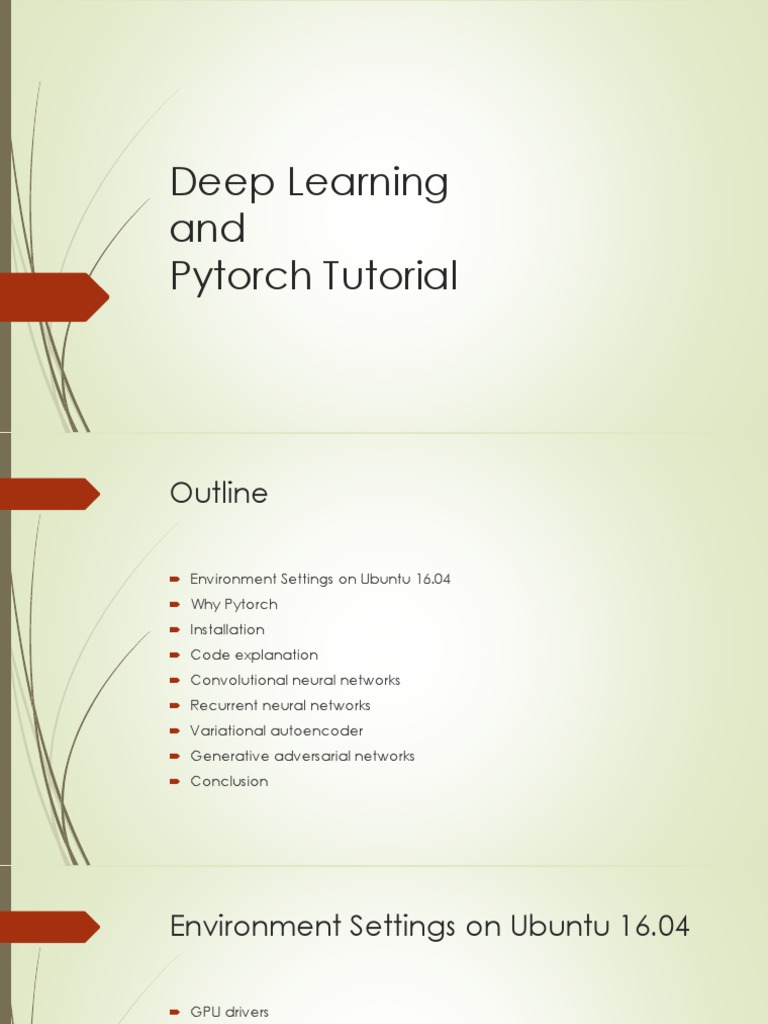 Pytorch Tutorial Pdf Computer Science Software Development