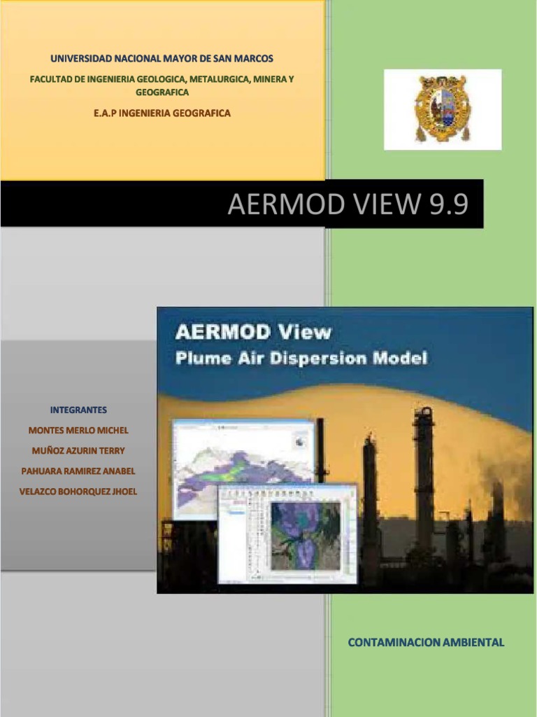 Pdf Aermod View 99pdf Compress Pdf Contaminación Meteorología