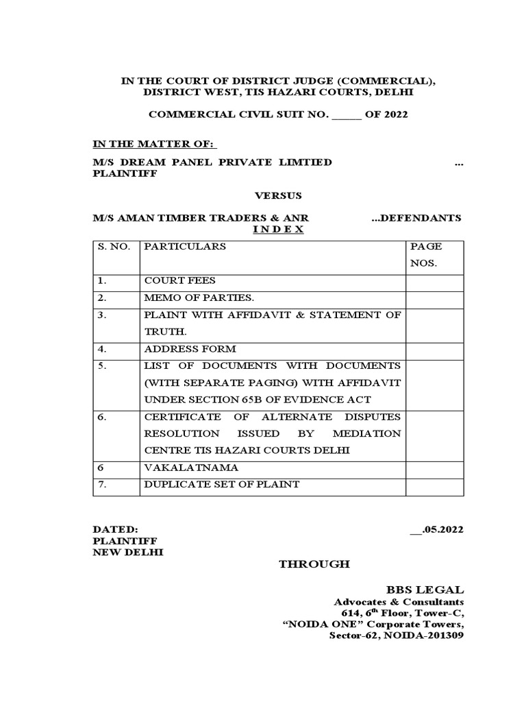 Draft Suit-Final Draft | PDF