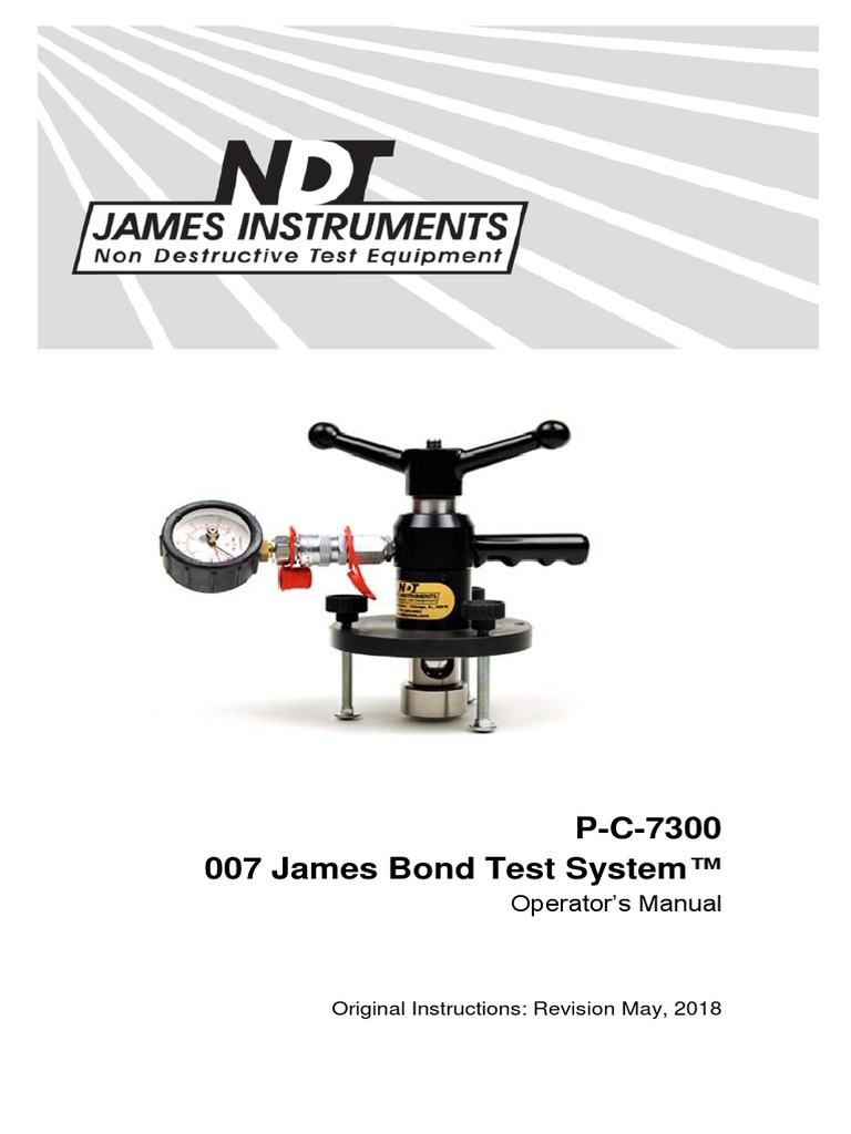 James Instruments Pull Test Data Manual | PDF | Contractual Term | Concrete