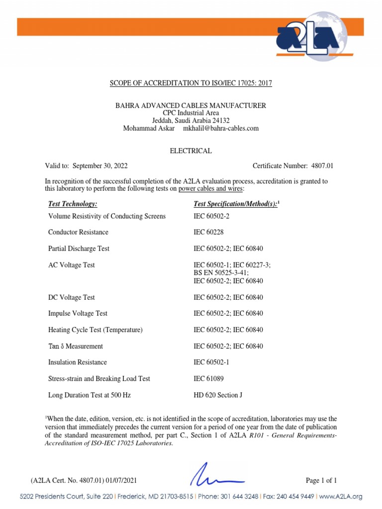 4807-01 Bahra Advanced Cable Manufacturer | Download Free PDF ...