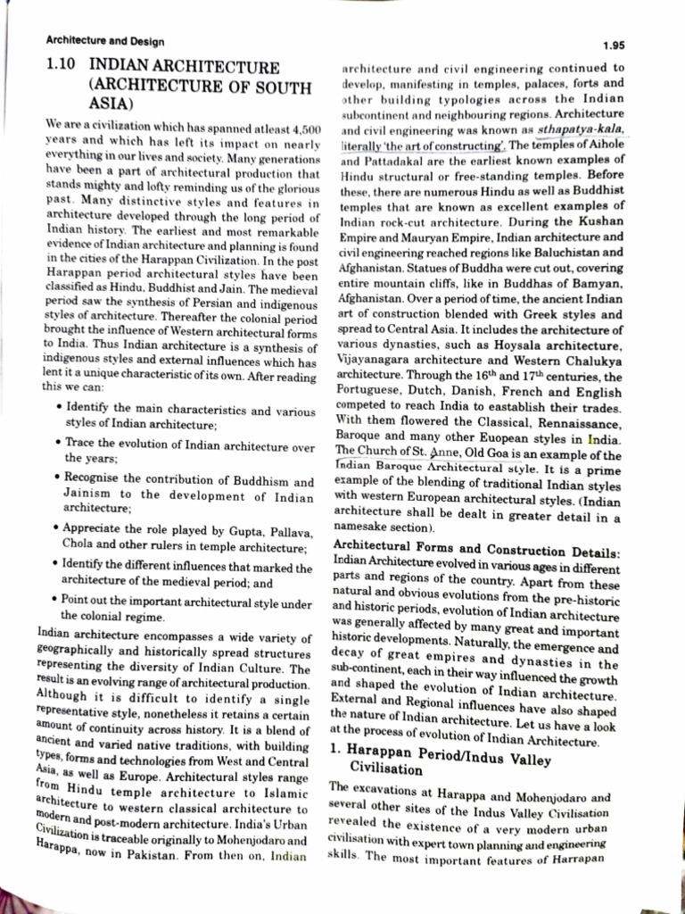 Indian Architecture | PDF | Social Science
