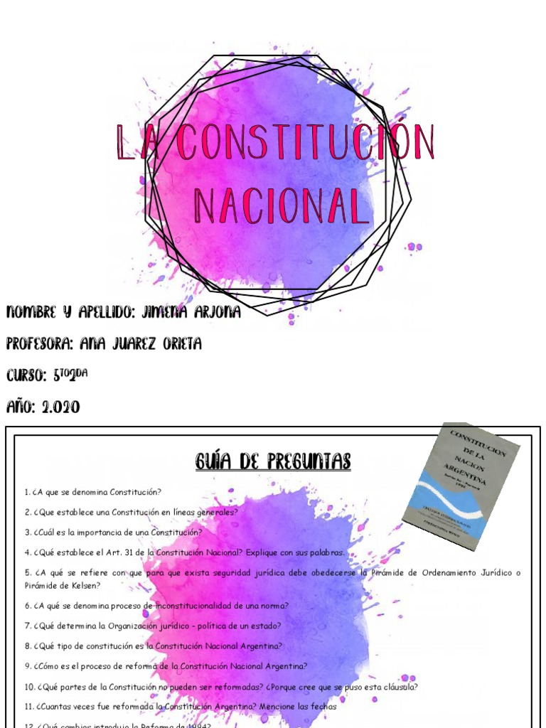 Importancia y Estructura de la Constitución | PDF | Constitución | Gobierno