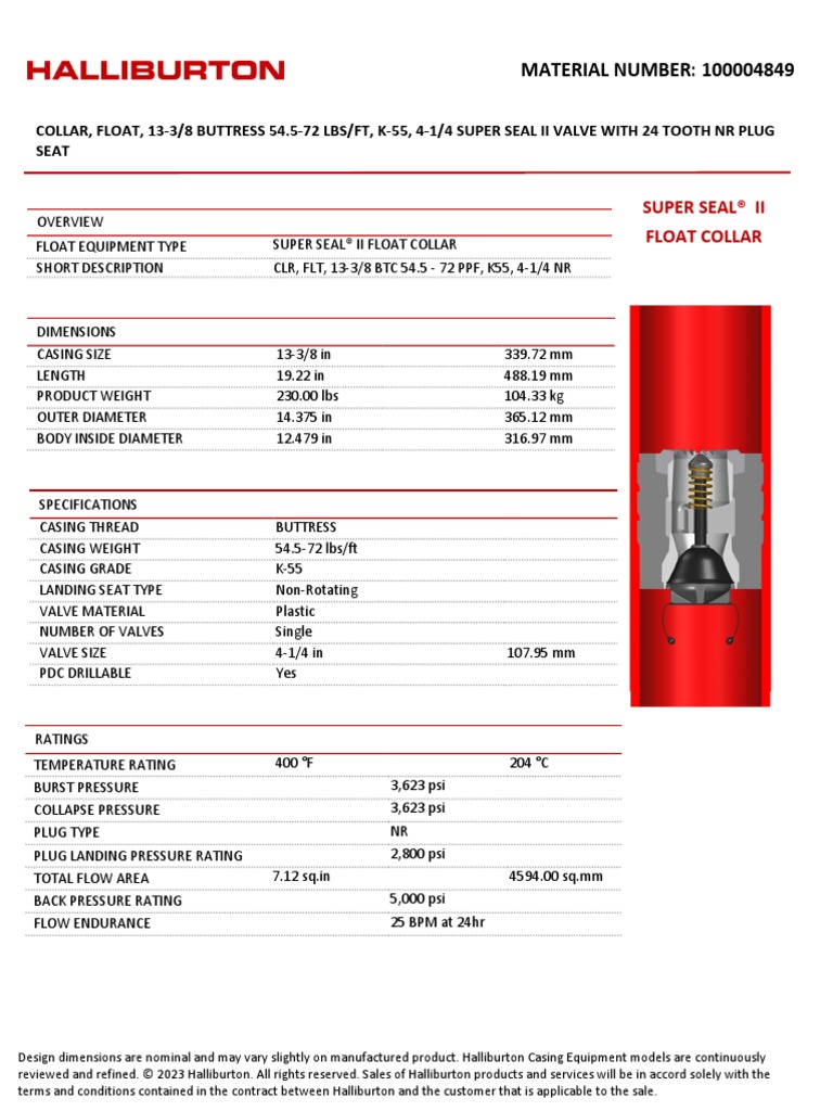 Material Number: 100004849 | PDF | Valve | Chemical Engineering