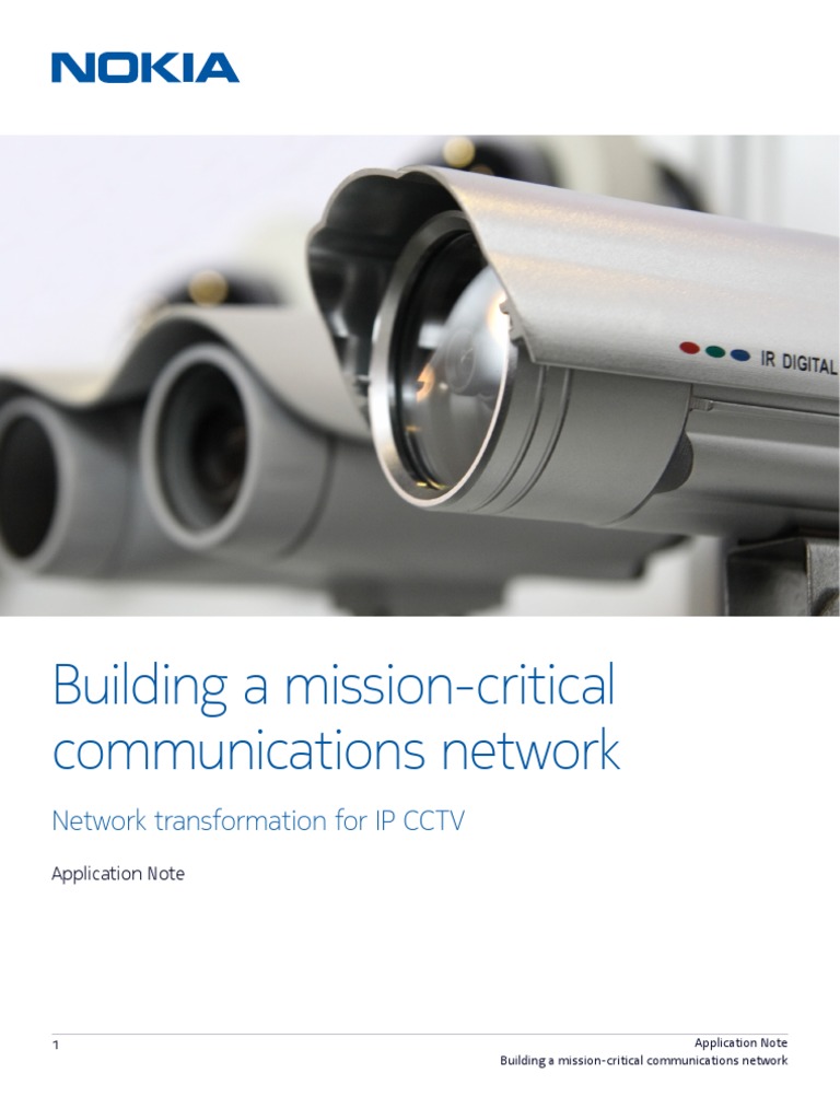 Nokia Mission Critical Networks For CCTV Application Note en | PDF