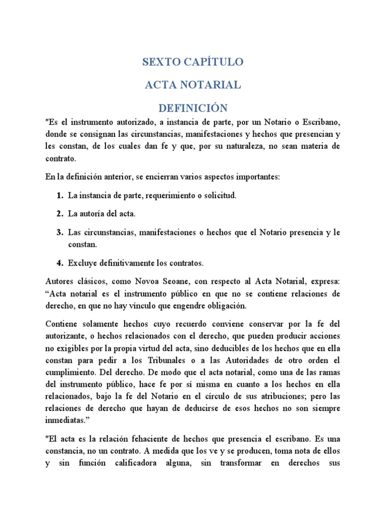 EL ACTA NOTARIAL | PDF | Justicia | Crimen y violencia