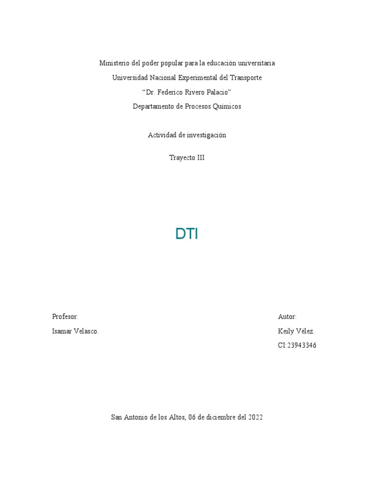 DTI | PDF | voltaje | Medición