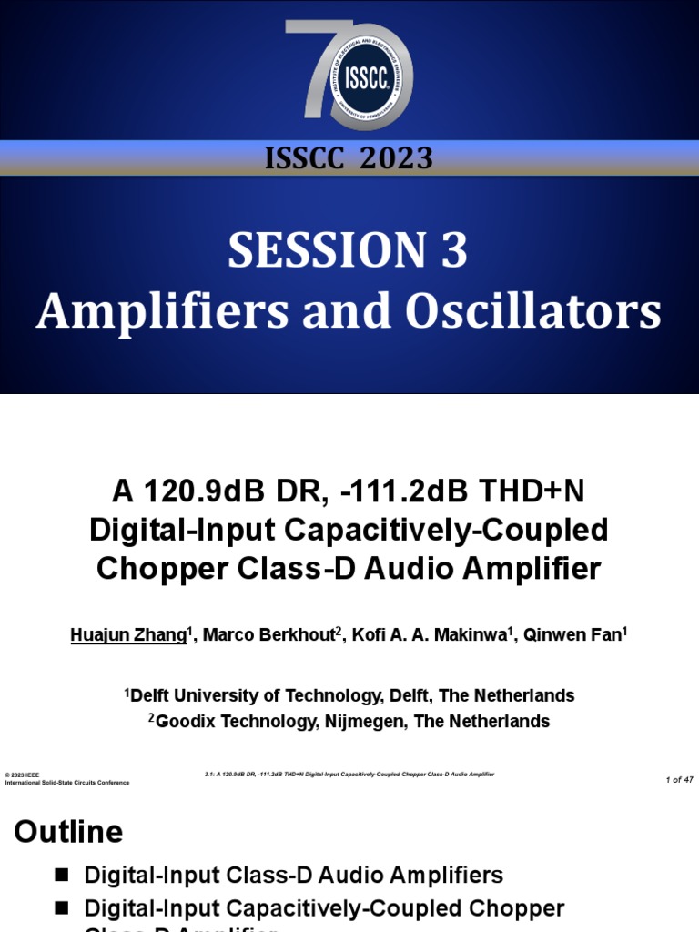 ISSCC2023-Amplifiers and Oscillators | PDF