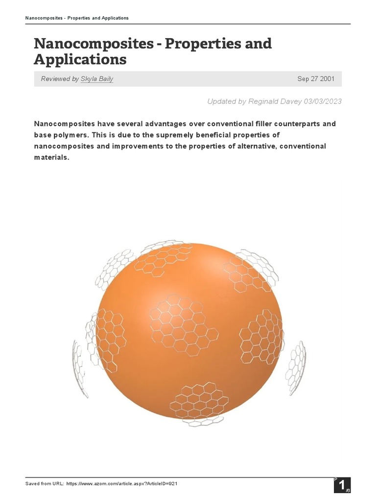 Nanocomposites Properties and Applications | PDF | Nanocomposite ...