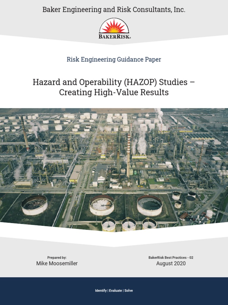 BakerRisk Best Practice Guidance Document HAZOP 09.2020 FINAL | PDF ... BakerRisk Best Practice Guidance Document HAZOP 09.2020 FINAL | PDF ...