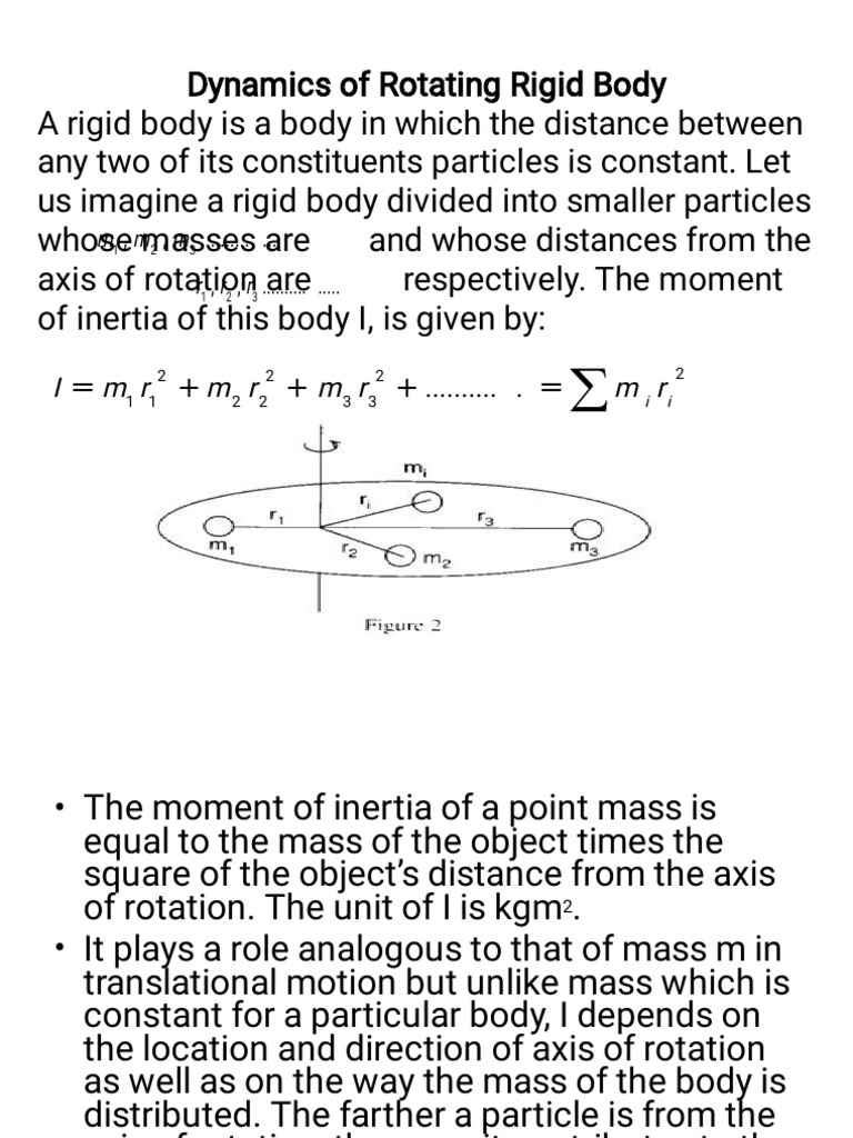 Dynamics of Rotating Rigid Body | PDF | Science & Mathematics