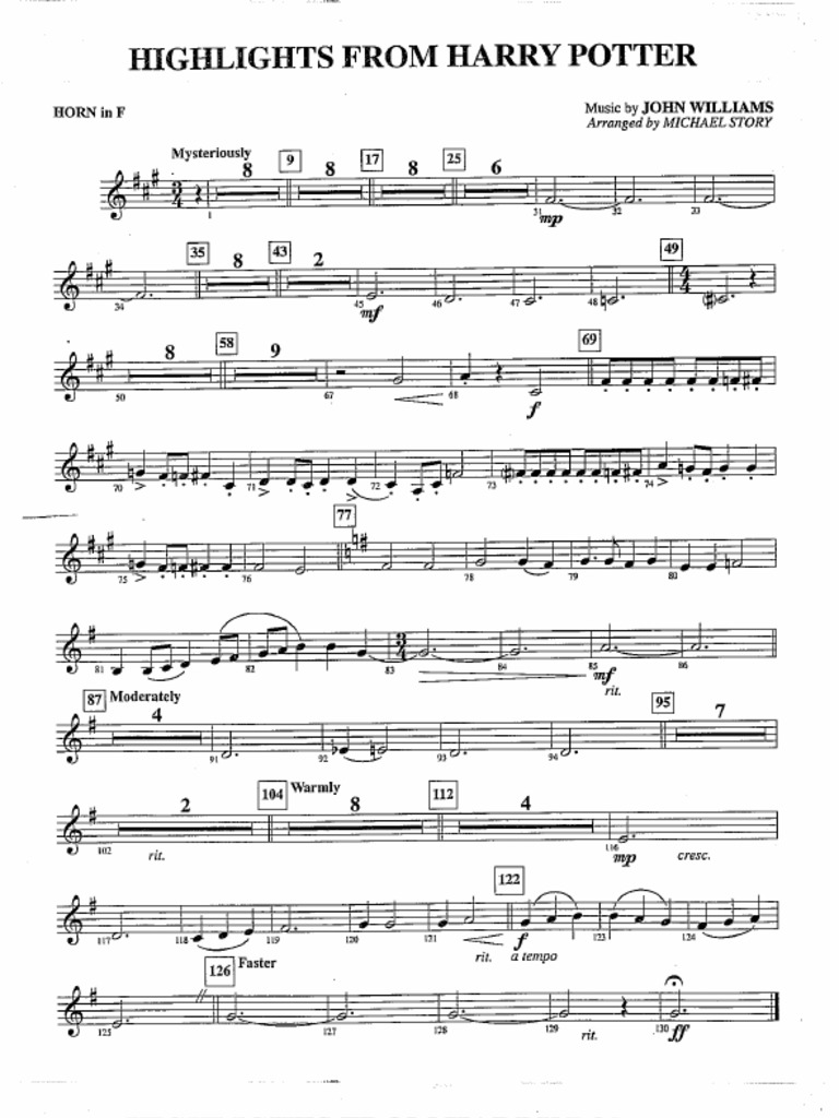 Harry Potter Metales-Percusion | PDF