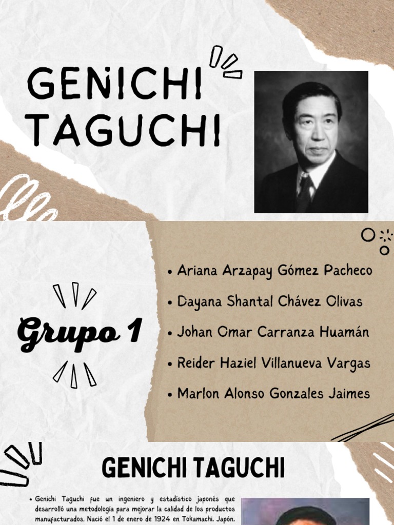 Genichi Taguchi PDF | PDF