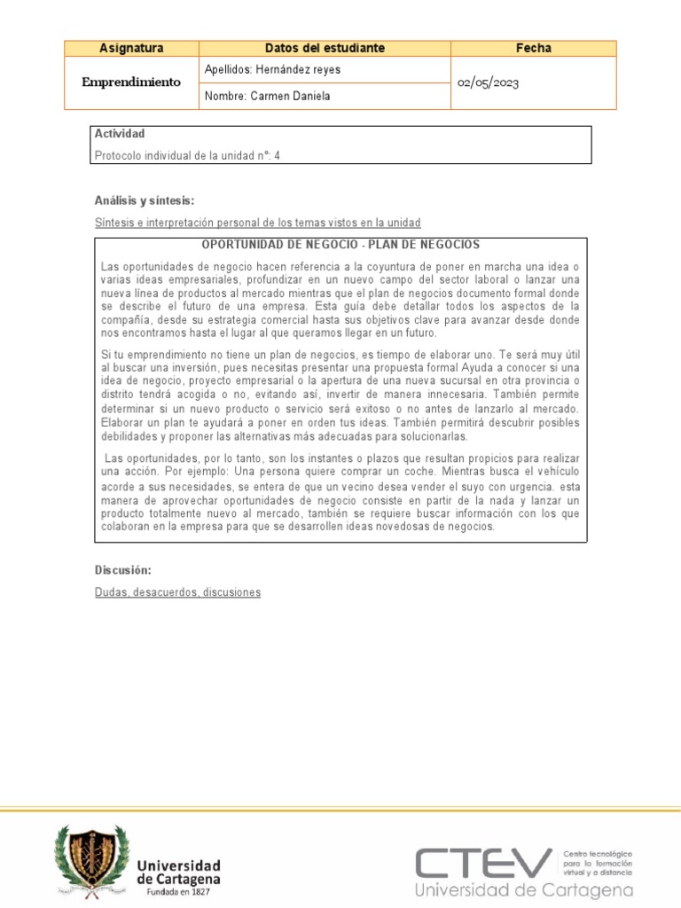 Plantilla Protocolo Individual | PDF