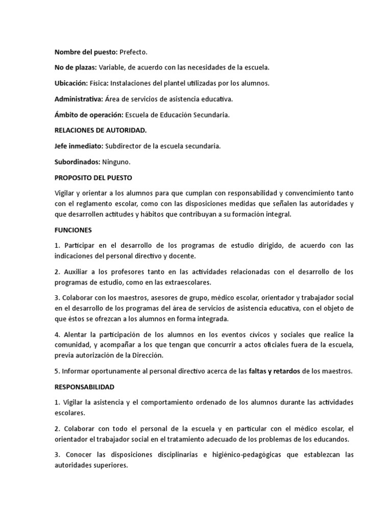 Funciones de Prefectura | PDF